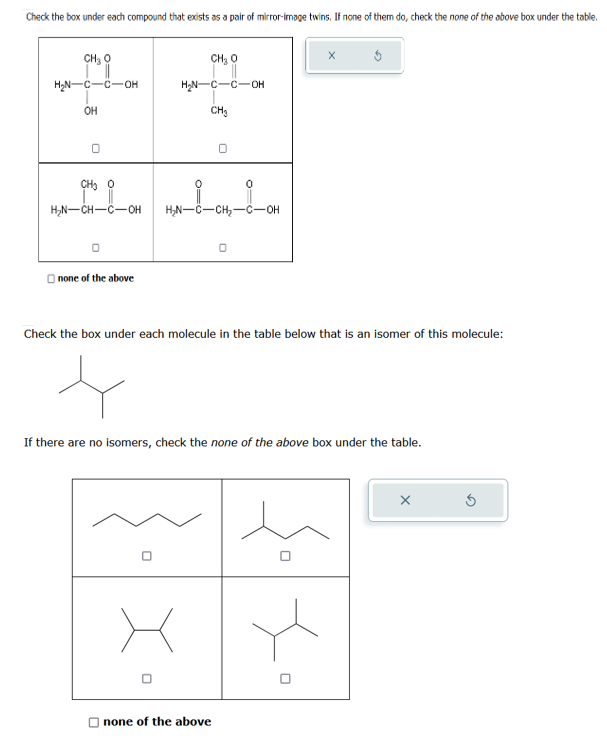 Solved Check the box under each compound that exists as a | Chegg.com