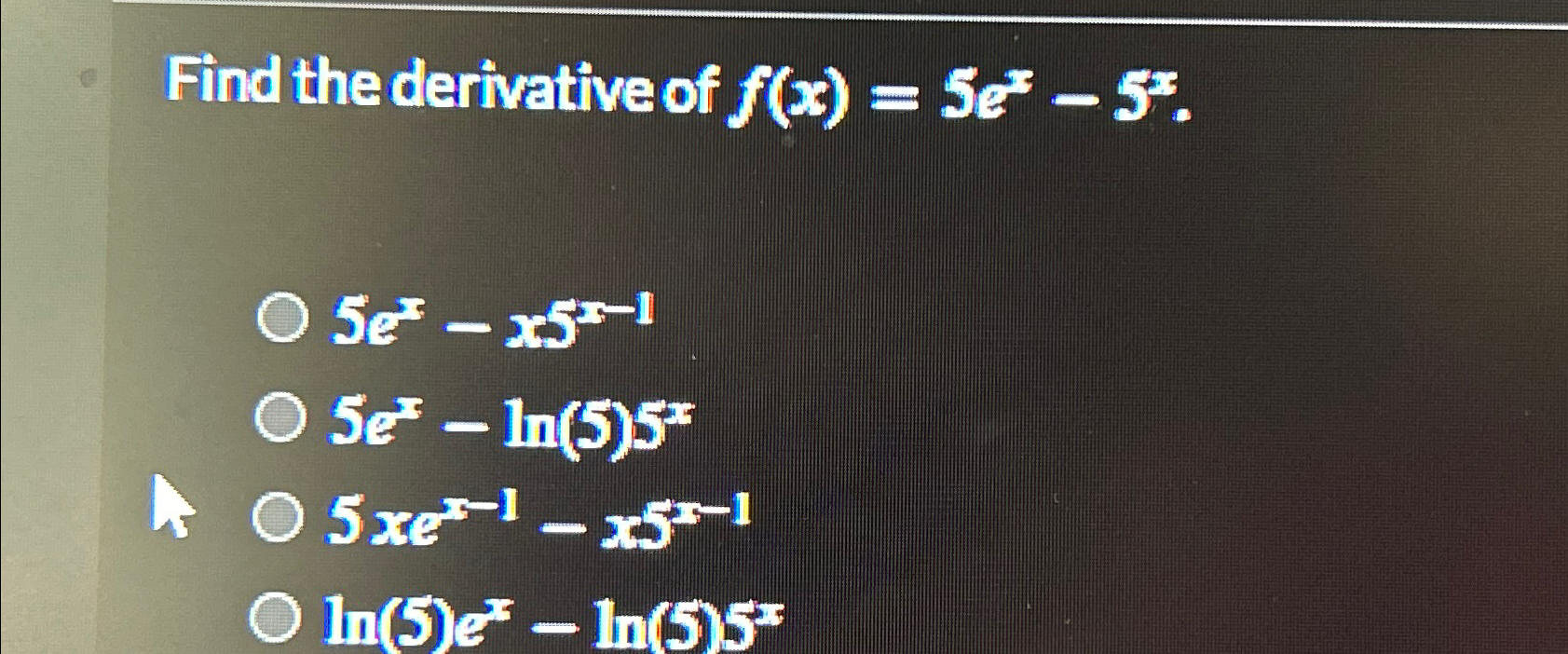 Solved Find the derivative of | Chegg.com