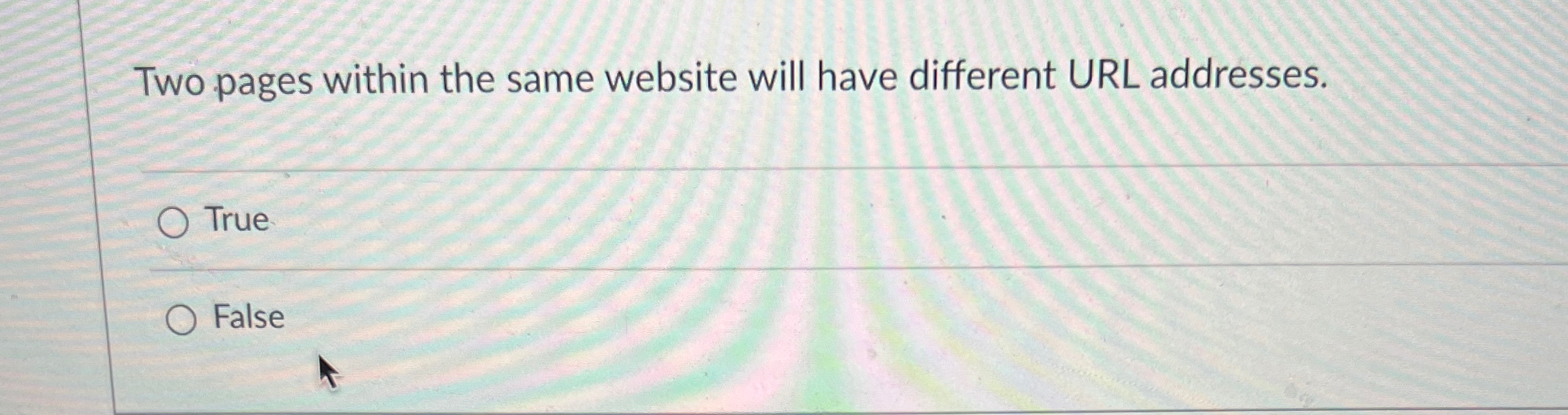 Solved Two pages within the same website will have different | Chegg.com