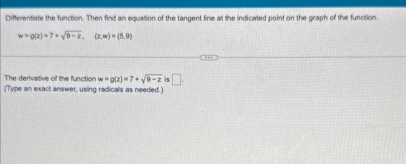 Differentiate the function. Then find an equation of | Chegg.com
