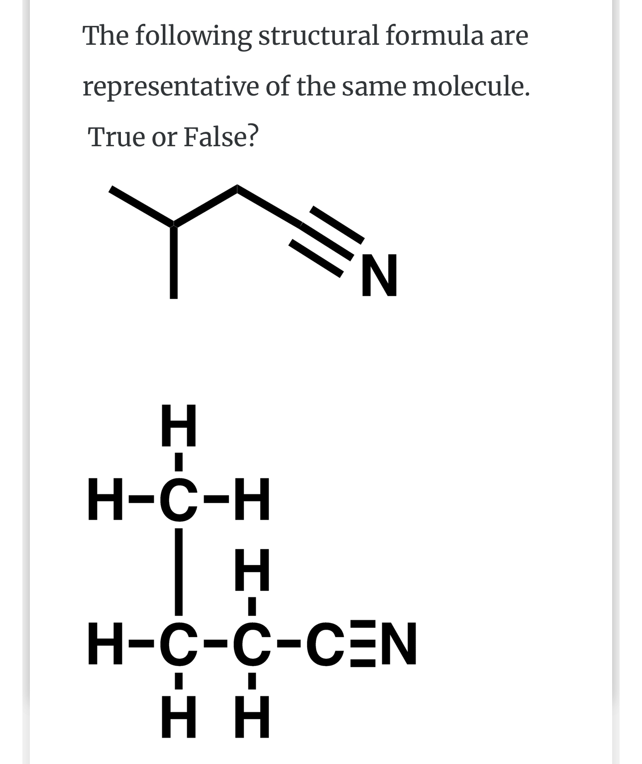 Solved The following structural formula are representative | Chegg.com