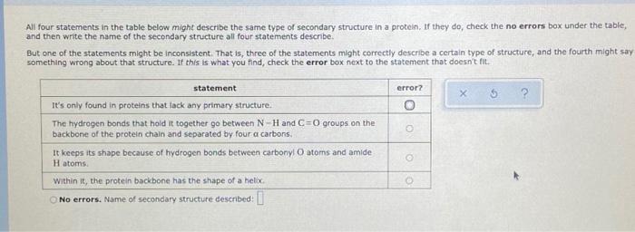Solved All four statements in the table below might describe | Chegg.com