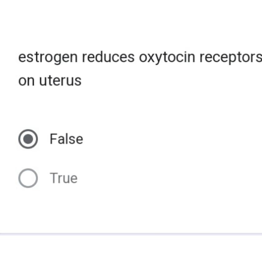 Solved estrogen reduces oxytocin receptors on | Chegg.com