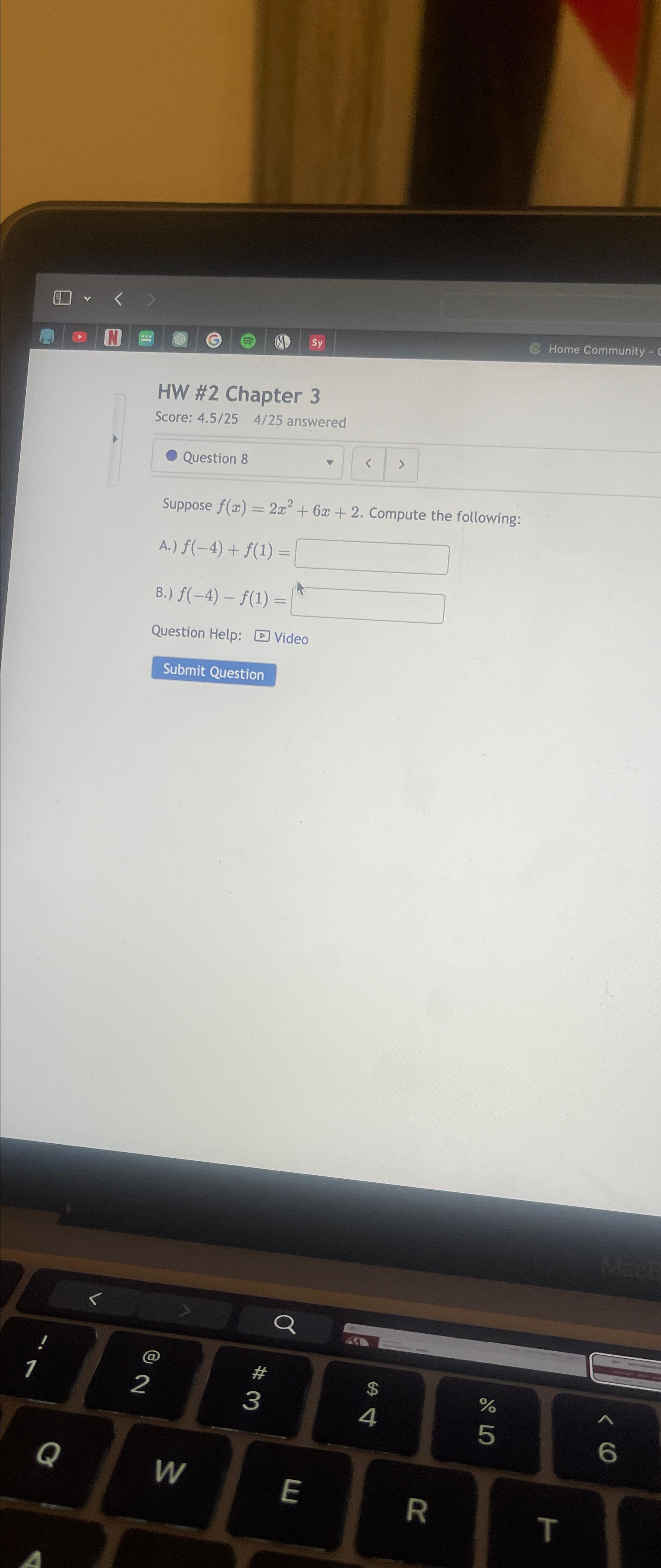 Solved HW #2 Chapter 3Score: 4.5/25 4/25 answeredQuestion | Chegg.com Solved HW #2 Chapter 3Score: 4.5/25 4/25 answeredQuestion | Chegg.com