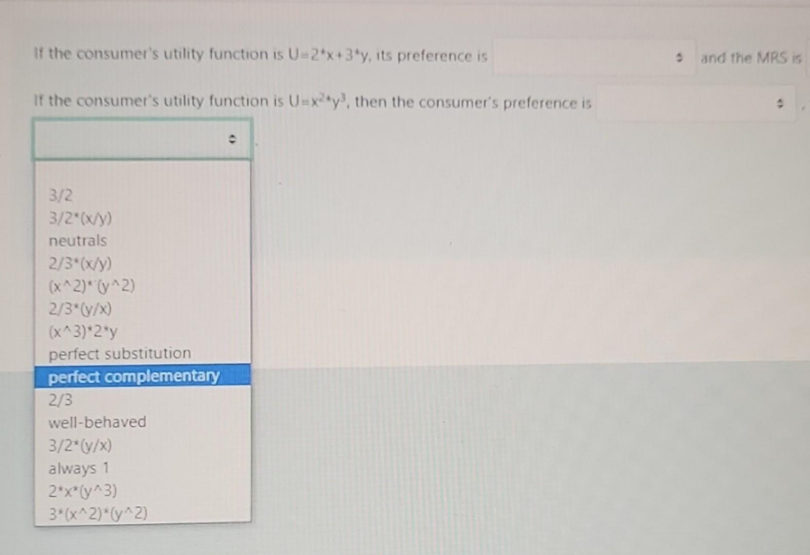 Solved If the consumer's utility function is U=2′x+3′y, its | Chegg.com Solved If the consumer's utility function is U=2′x+3′y, its | Chegg.com