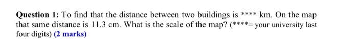 Solved Question 1: To find that the distance between two | Chegg.com