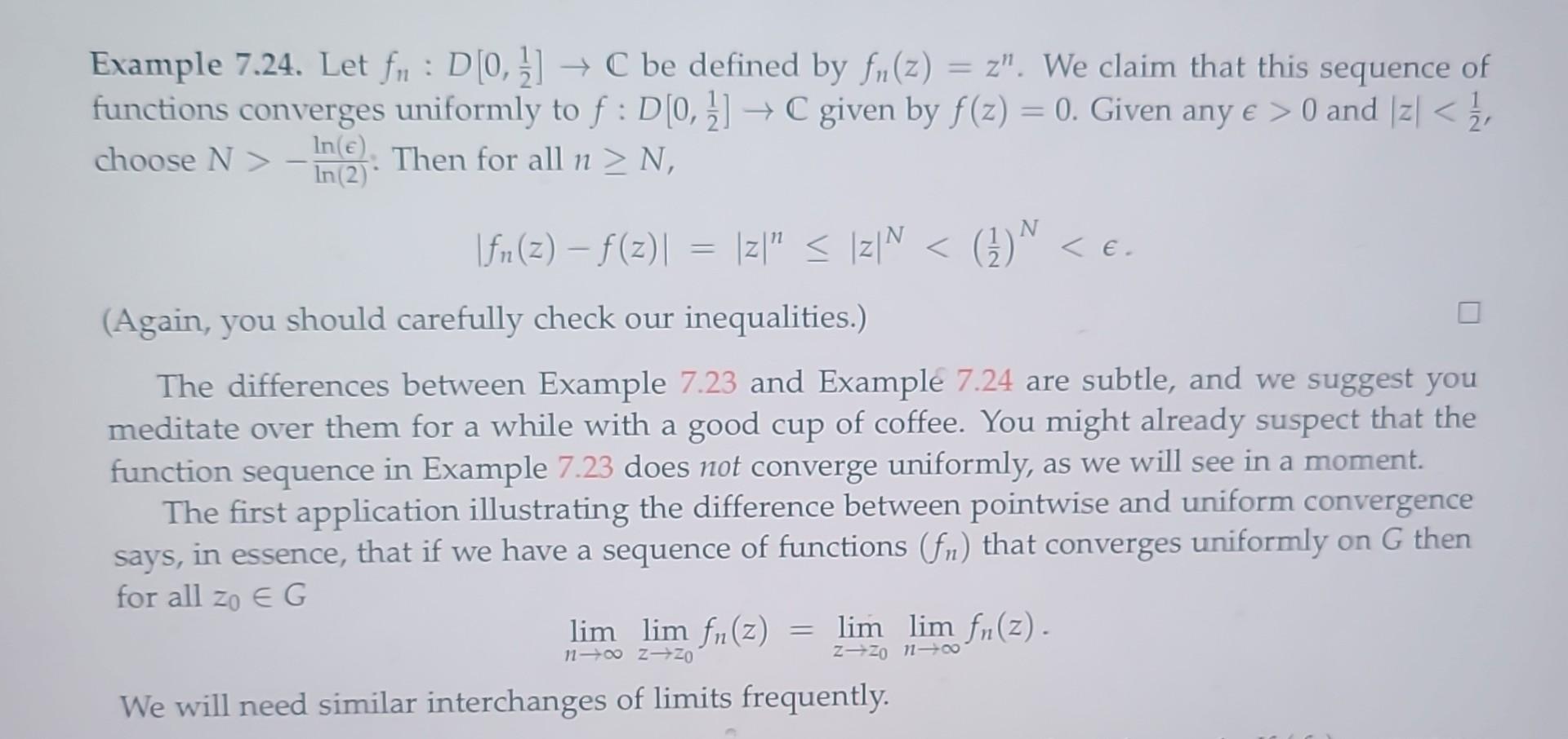Solved (a) Suppose G⊆C and fn:G→C for n≥1. Suppose (an) is a | Chegg.com