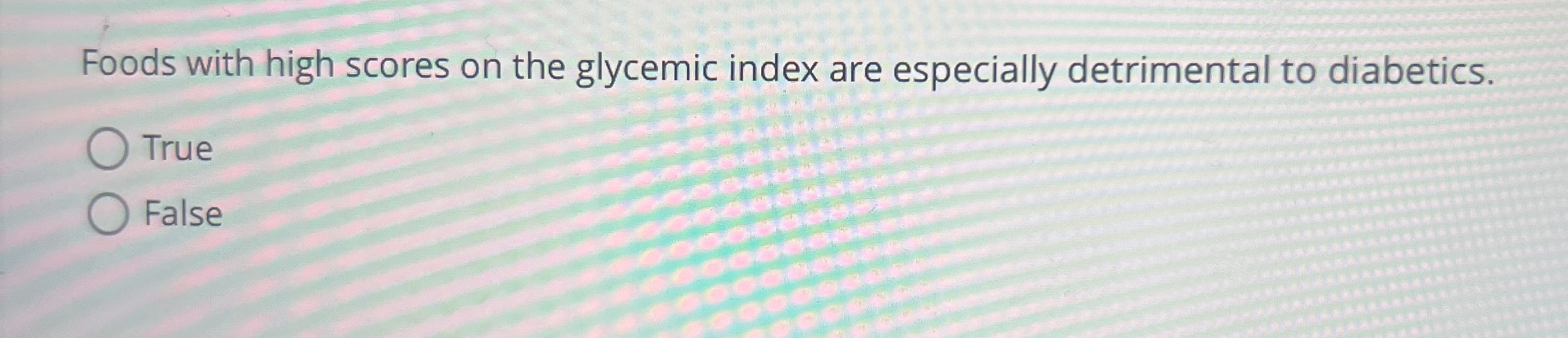 Solved Foods with high scores on the glycemic index are | Chegg.com