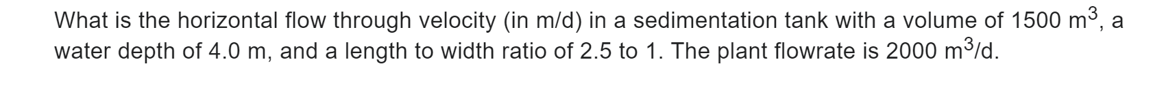 Solved What is the horizontal flow through velocity (in md ) | Chegg.com