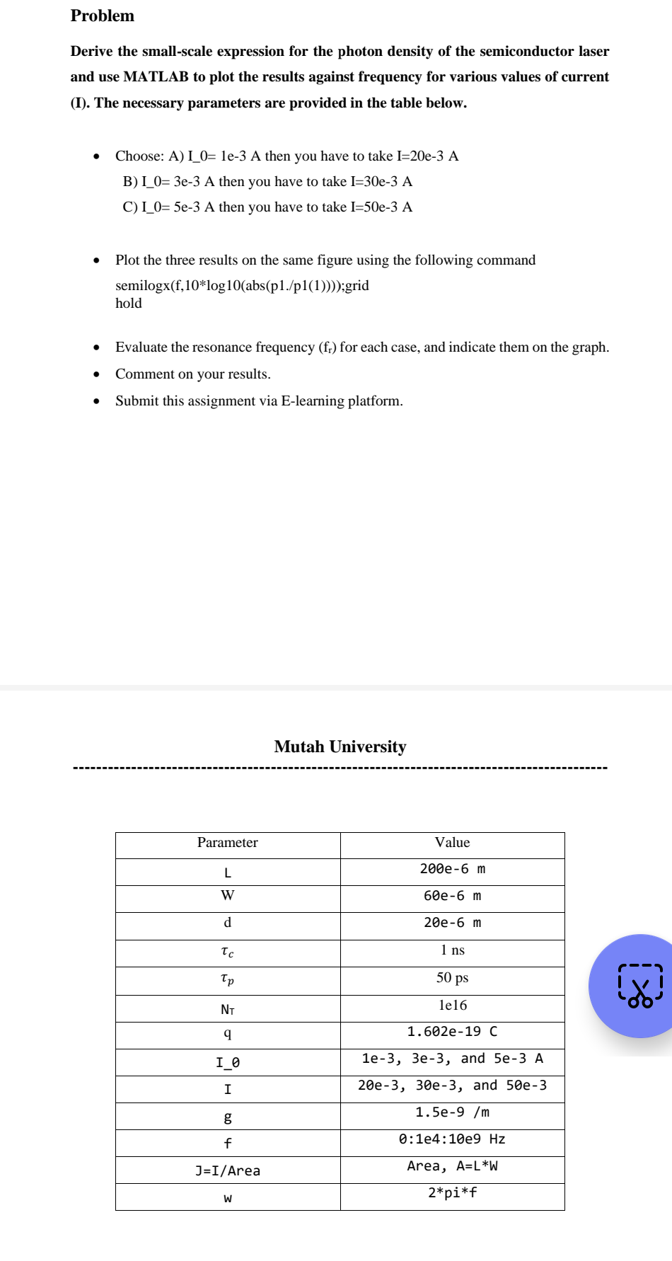 ProblemDerive the small-scale expression for the | Chegg.com