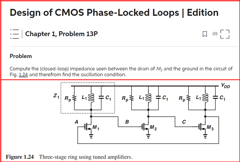 Solved Design of CMOS Phase-Locked Loops | ﻿Edition:二 | Chegg.com