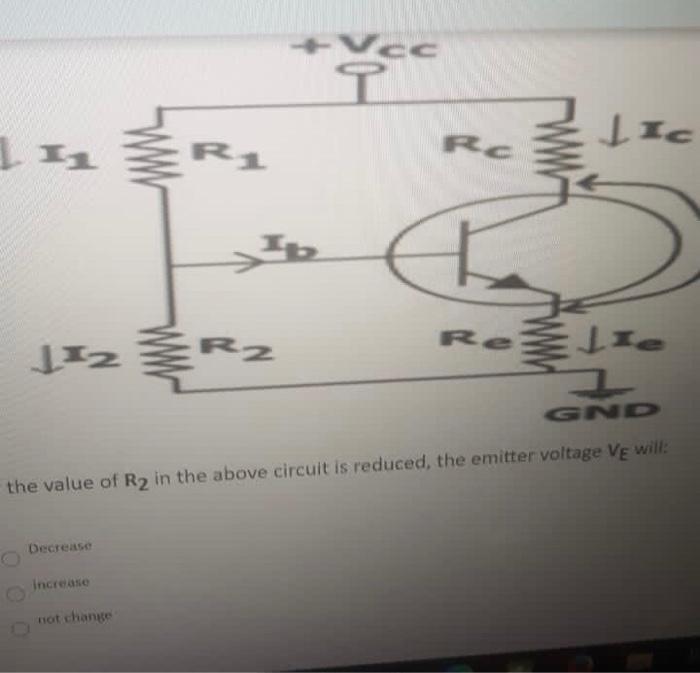 Solved R1Kg Ru56KO Vec 16v Vu6v If a transistor with a | Chegg.com