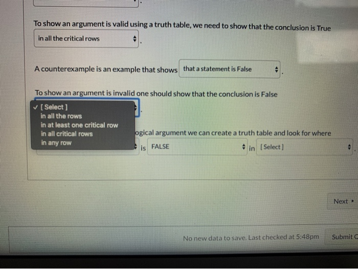 Solved Then, answer the following questions: A critical row | Chegg.com