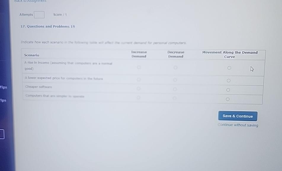 Solved AttemptsScore ?117. ﻿Questions and Problems | Chegg.com
