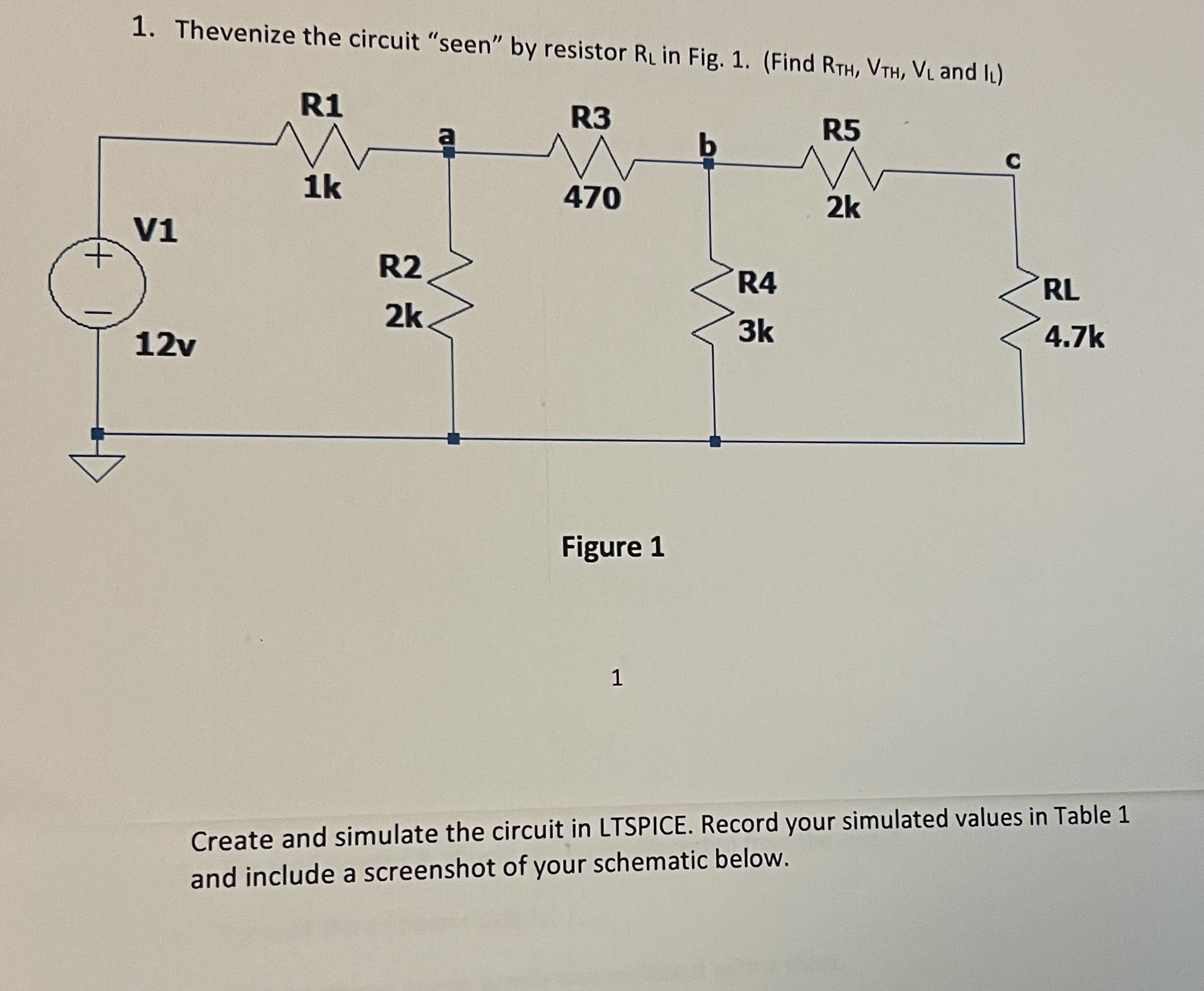 Solved Thevenize the circuit "seen" by resistor RL ﻿in Fig. | Chegg.com