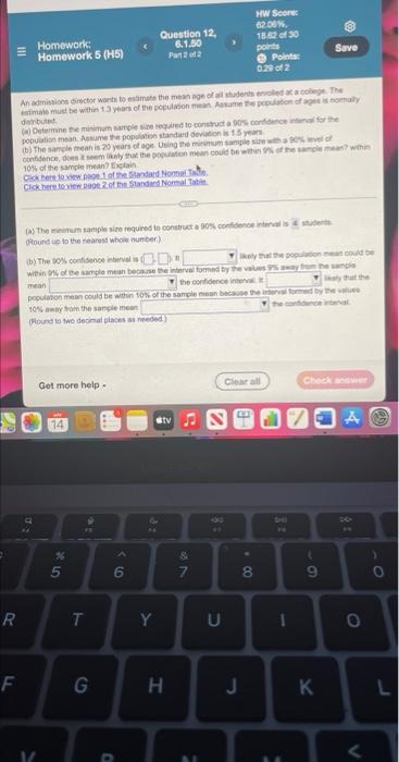Solved Question 12, 6.1.50 Panda Homework: Homework 5 (15) | Chegg.com