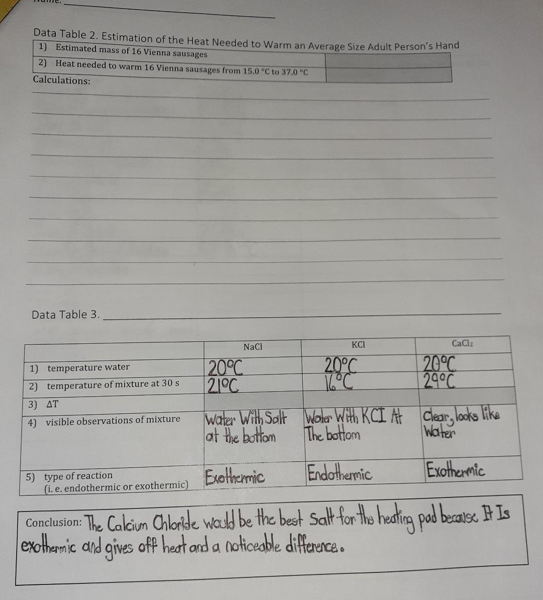 Solved VALENCIACOLLEGE Experiment 8: Calorimetry | Chegg.com