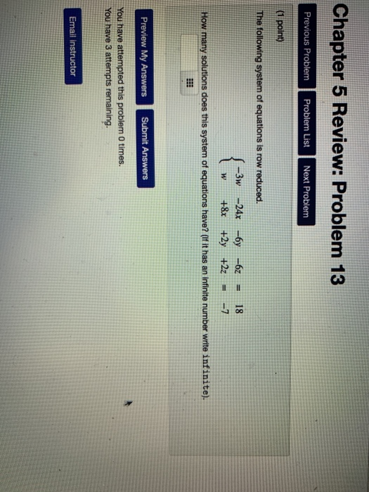Solved Chapter 5 Review: Problem 13 Previous Problem Problem | Chegg.com