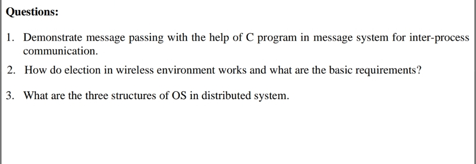 Solved Questions:Demonstrate message passing with the help | Chegg.com