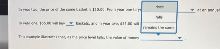 Solved 1. The level of prices and the value of money Suppose | Chegg.com