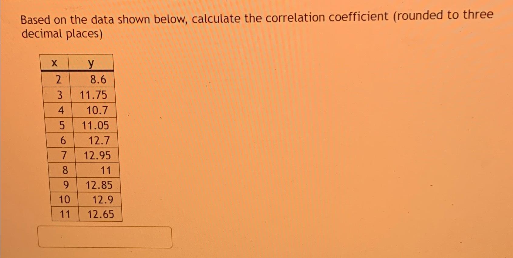 Solved Based on the data shown below, calculate the | Chegg.com Solved Based on the data shown below, calculate the | Chegg.com