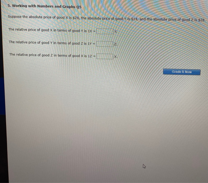 Solved 5. Working with Numbers and Graphs Q5 Suppose the | Chegg.com
