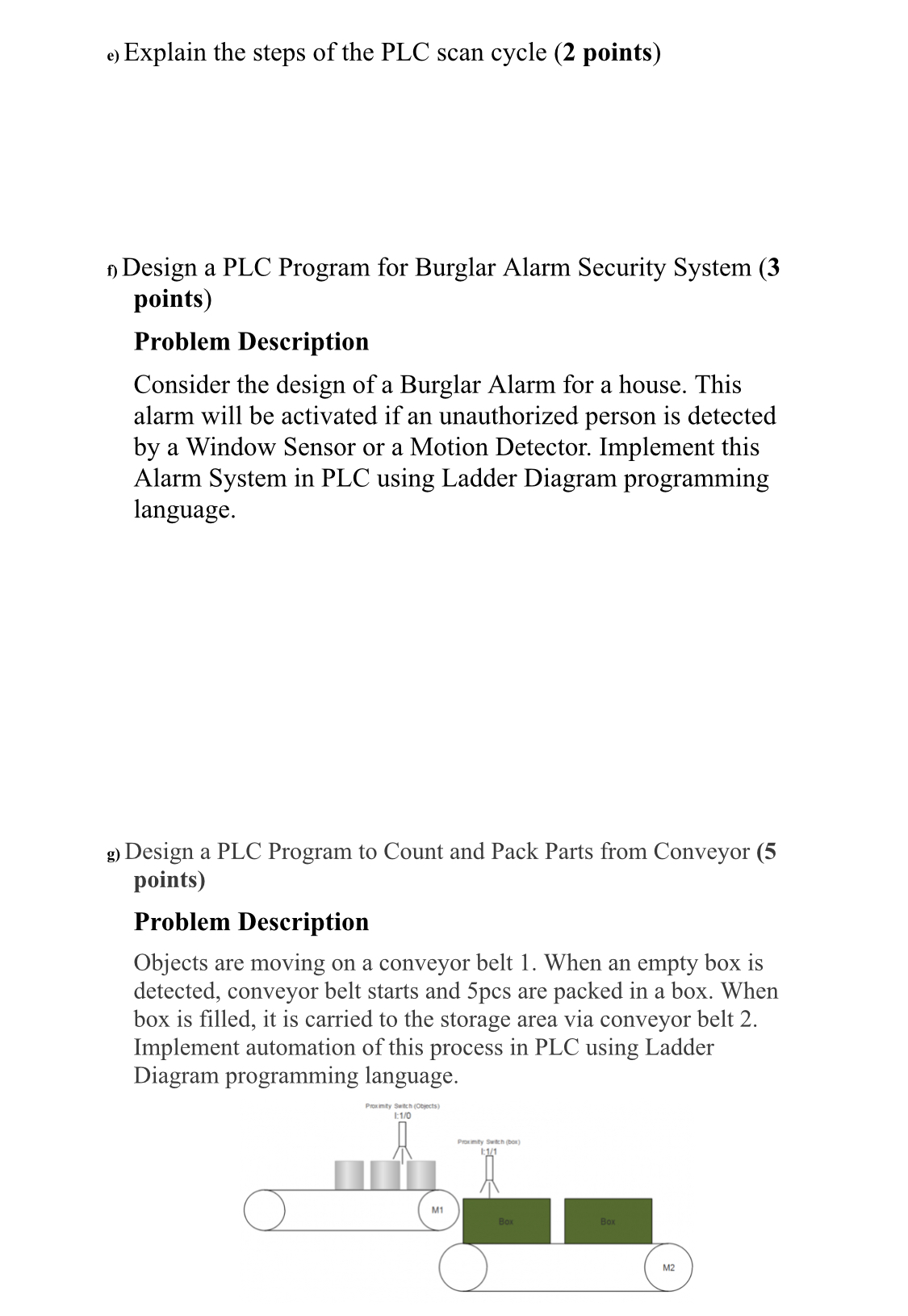 Solved E explain The Steps Of The Plc Scan Cycle 2