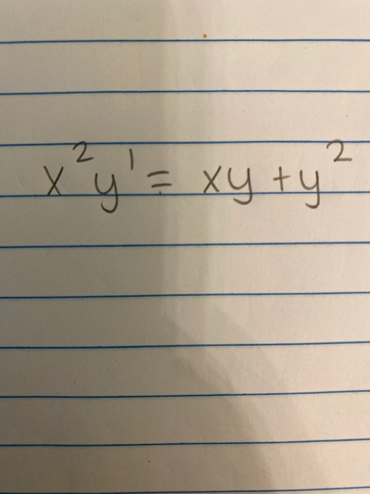 Solved 2. X y = xy ty | Chegg.com
