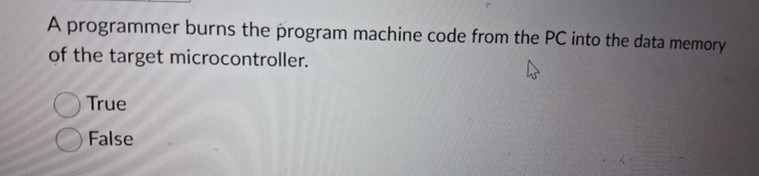 Solved A programmer burns the program machine code from the | Chegg.com