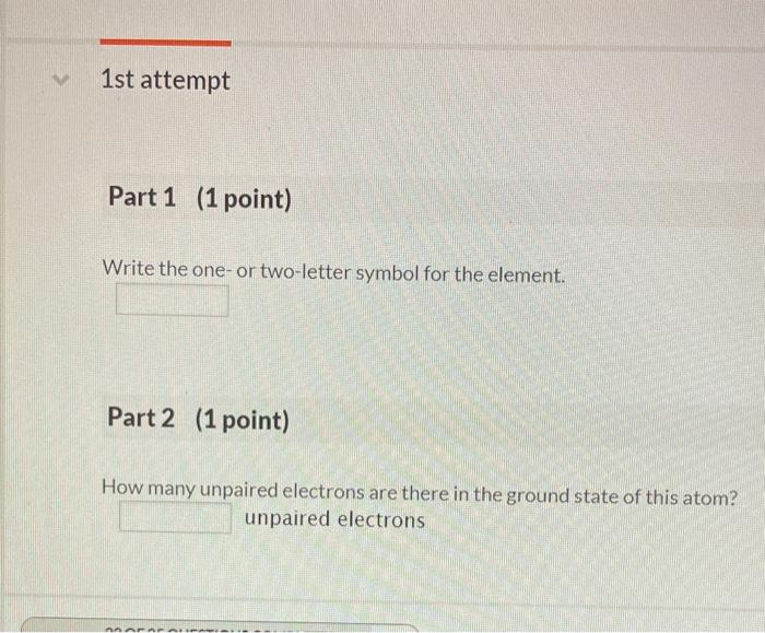 Solved 1st attempt Part 1 (1 point) Write the one or | Chegg.com