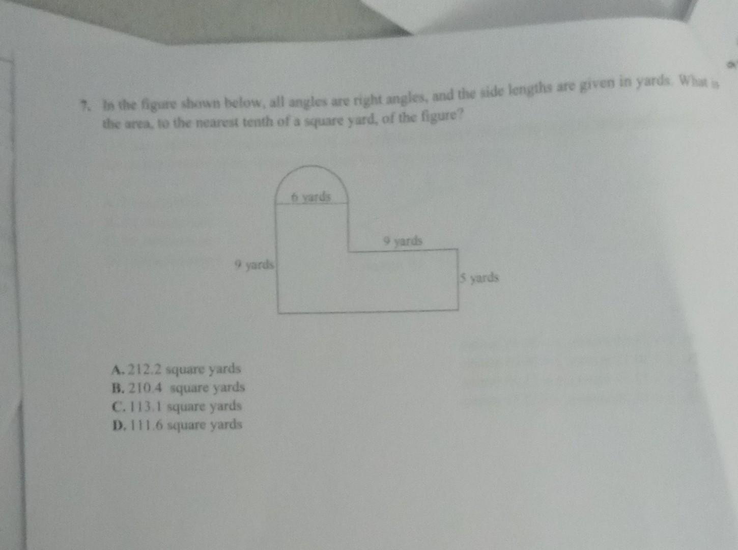 Solved 7. In the figure shown below, all angles are right | Chegg.com