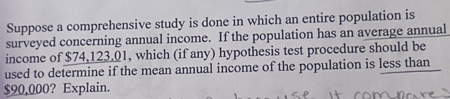 Solved Suppose a comprehensive study is done in which an | Chegg.com