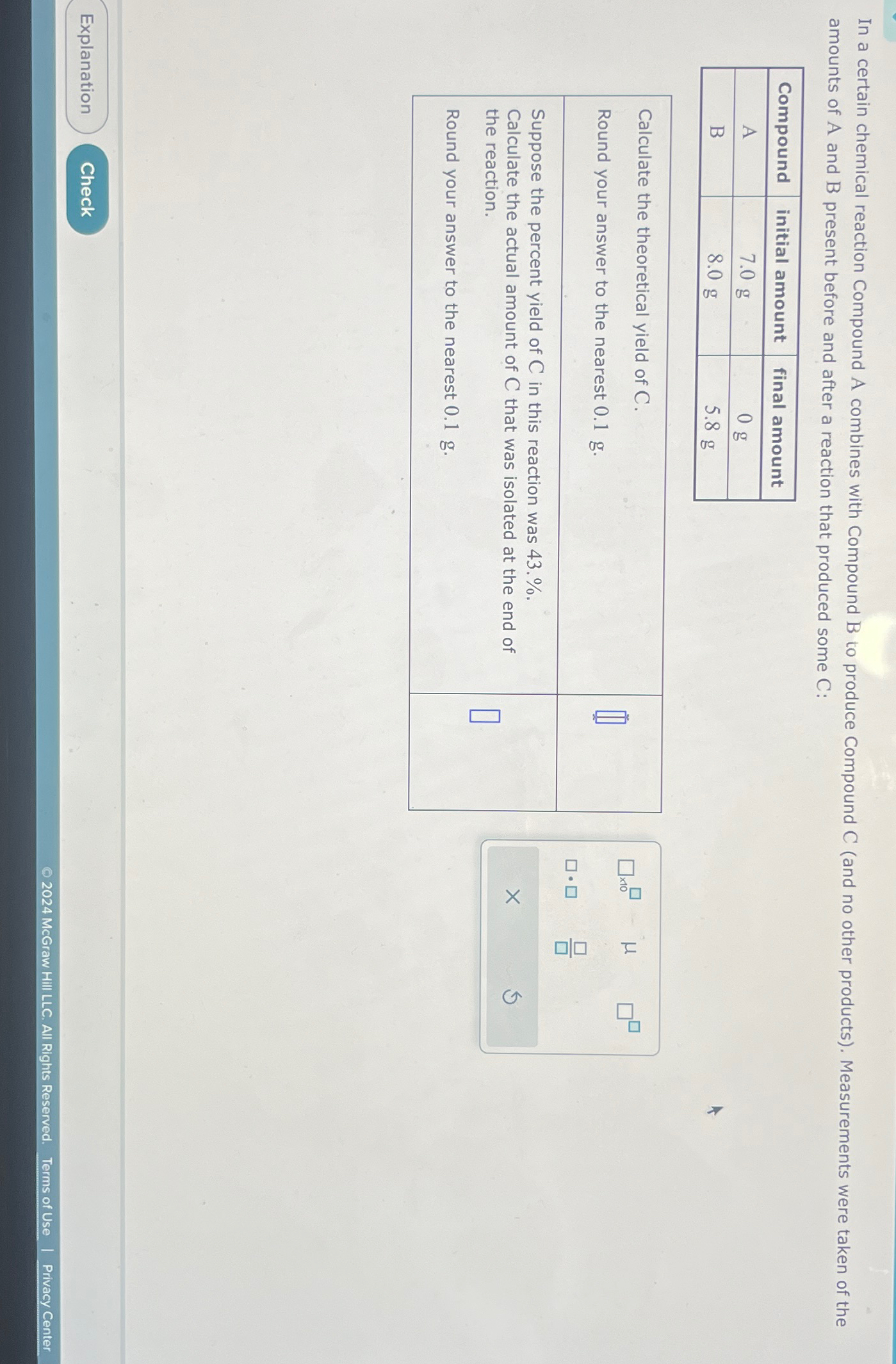 Solved In a certain chemical reaction Compound A combines | Chegg.com