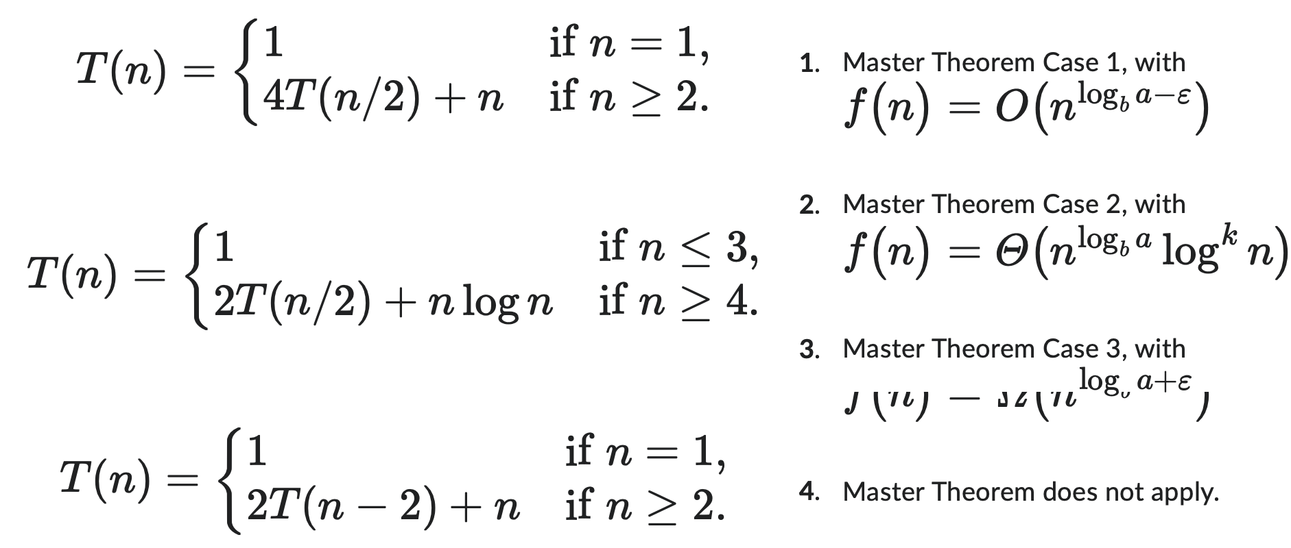 Solved For each of the following recurrence relations, | Chegg.com
