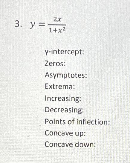 Solved For each of the following functions, use any calculus | Chegg.com