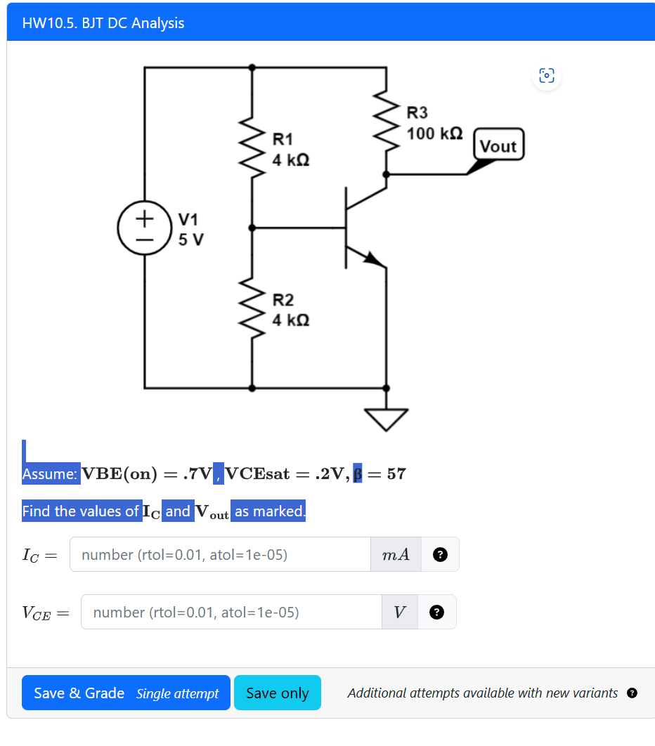 Solved In ﻿the circuit shown below, both transistors are | Chegg.com