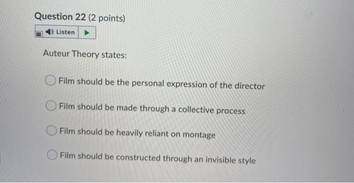 Solved Question 23 (2 points) Listen An explicitly political | Chegg.com