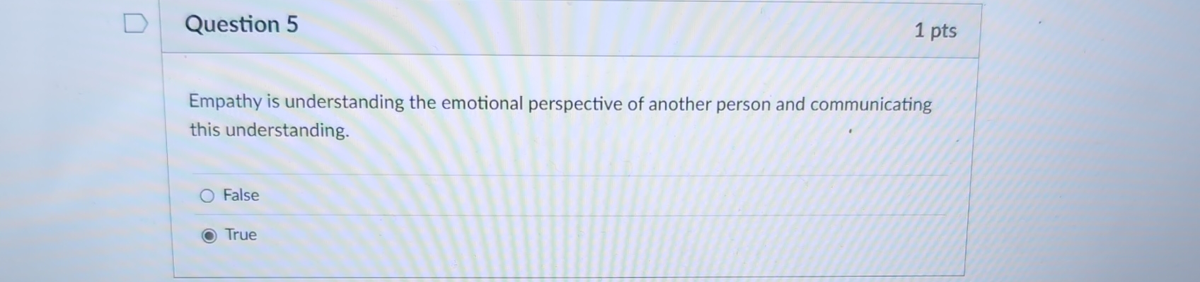 Solved Question 51 ﻿ptsEmpathy is understanding the | Chegg.com