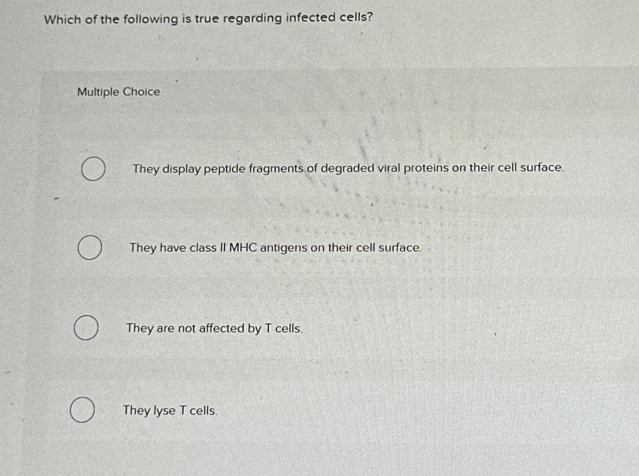 Solved Which of the following is true regarding infected | Chegg.com