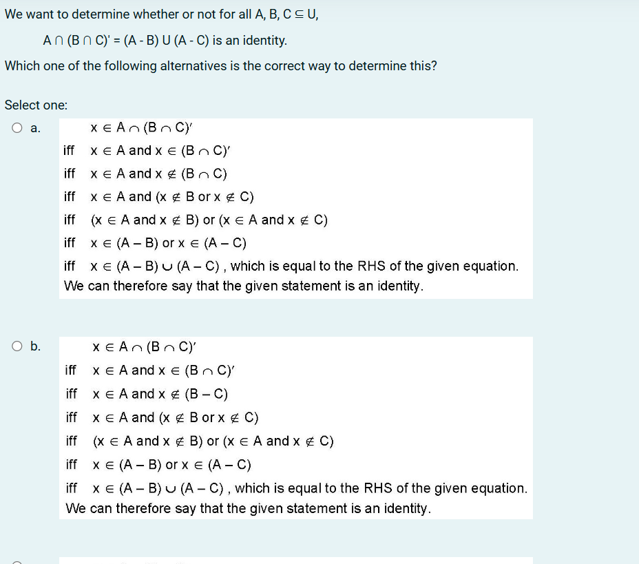 We want to determine whether or not for all | Chegg.com