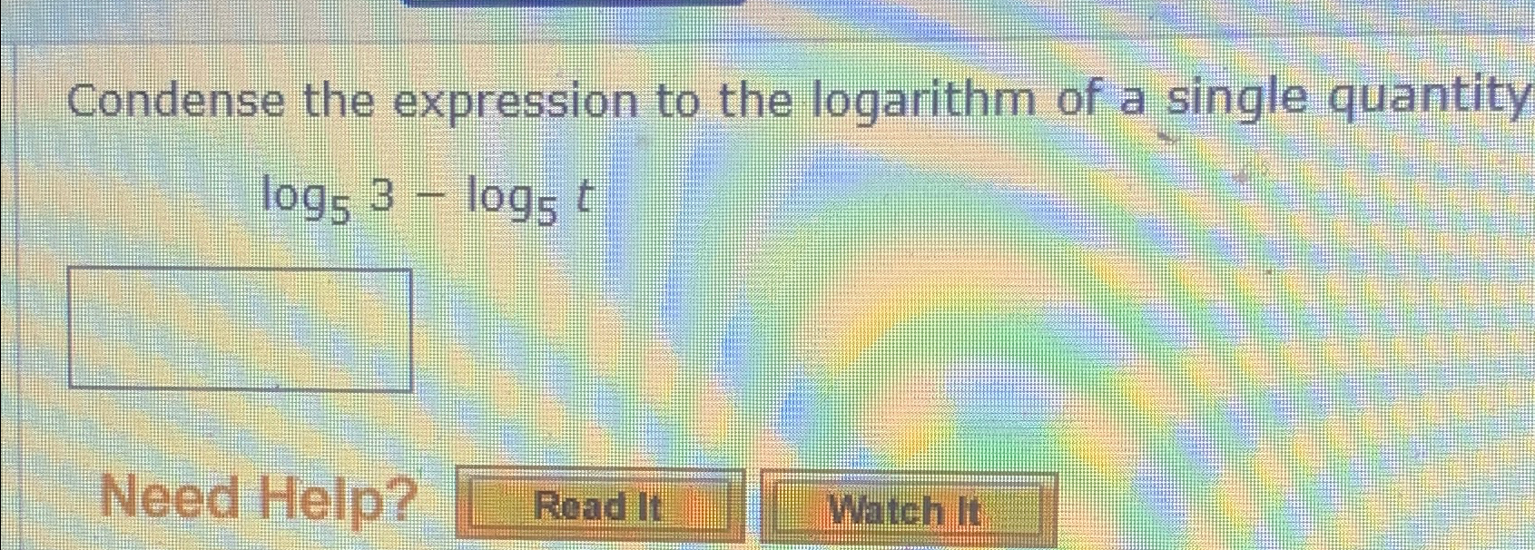 Solved Condense the expression to the logarithm of a single | Chegg.com