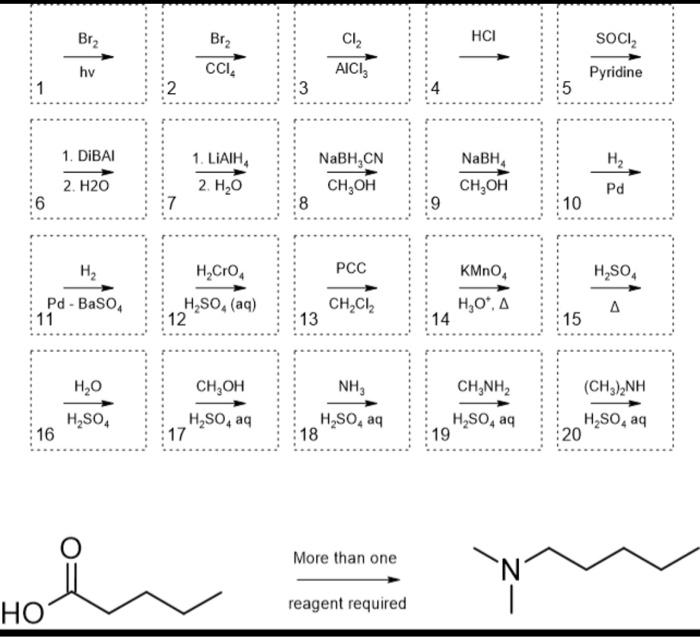 Solved Using the reagents provided, propose a synthesis | Chegg.com