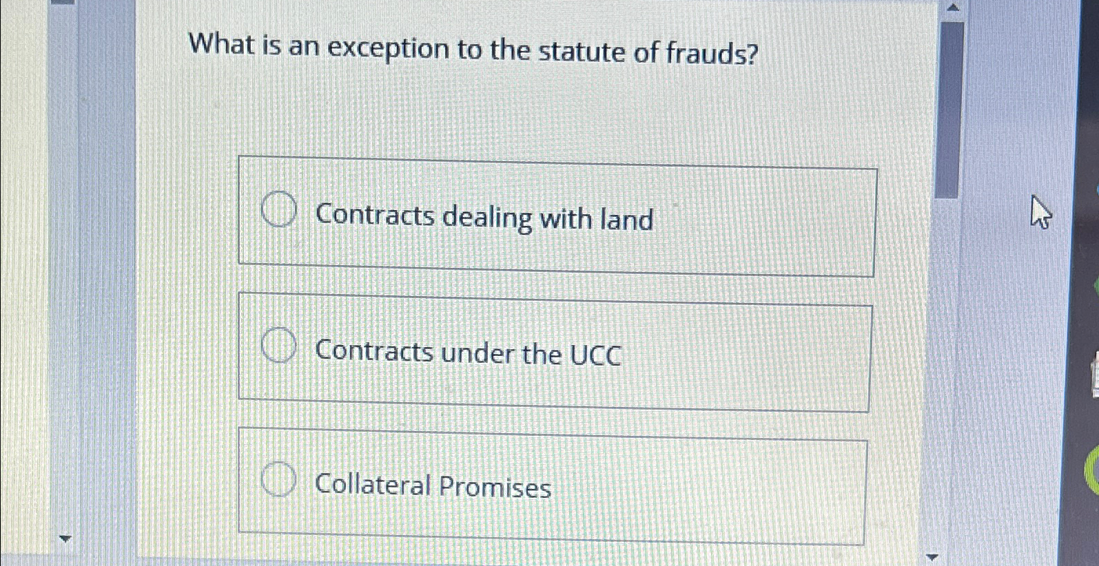 Solved What is an exception to the statute of | Chegg.com
