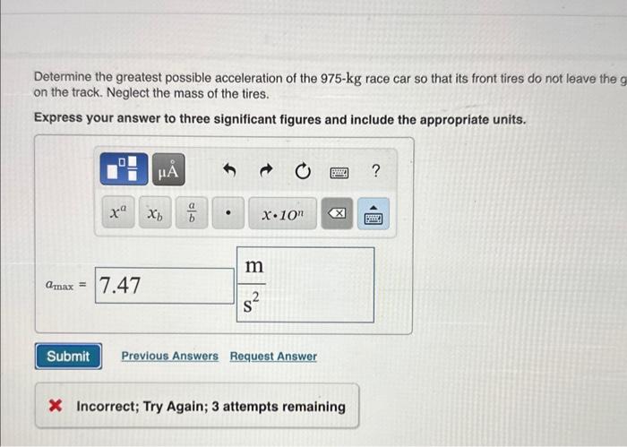 Solved Figure 1 Represents Race Car The Coefficients Of