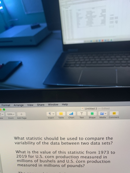 Solved Format Arrange View Share Window Help Untitled 2 | Chegg.com