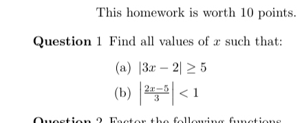 Solved Find all values of x ﻿such | Chegg.com