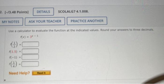 Solved 2. [-13.48 Points) DETAILS SCOLALG7 4.1.008. MY NOTES | Chegg.com