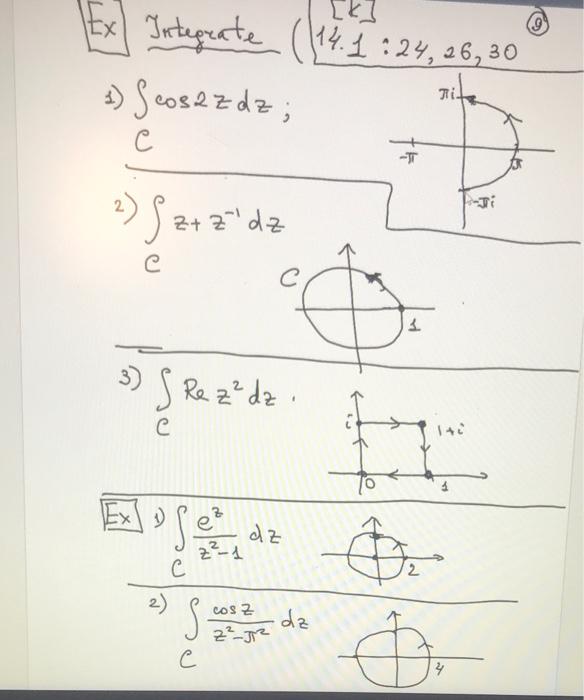 Solved Solve the following examples, this is about integrals | Chegg.com