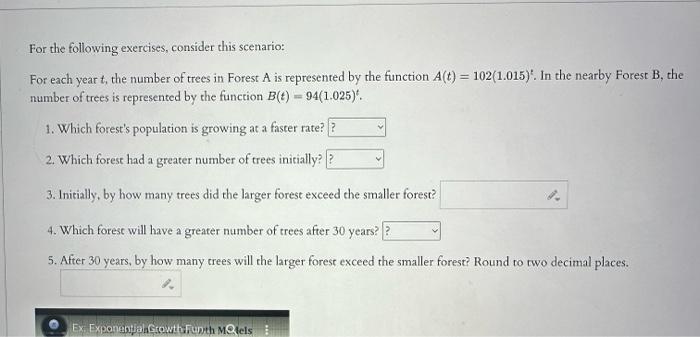 Solved For the following exercises, consider this scenario: | Chegg.com