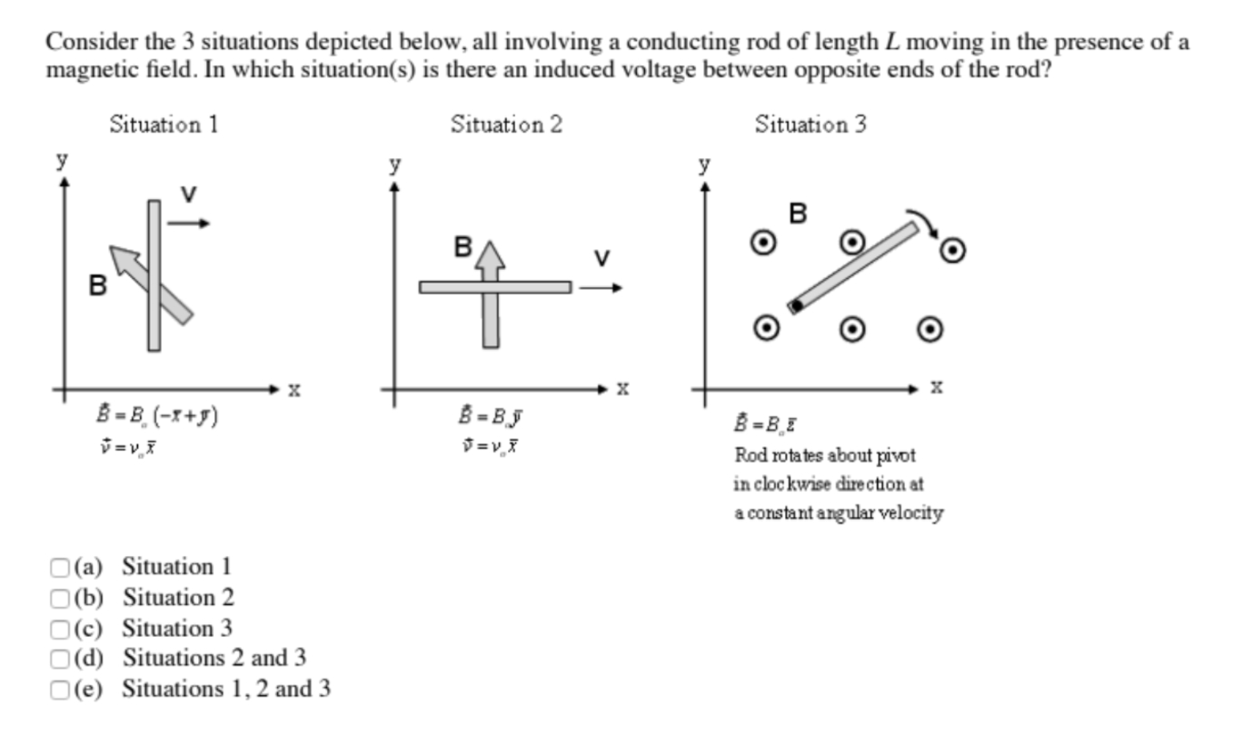 Solved Consider the 3 ﻿situations depicted below, all | Chegg.com